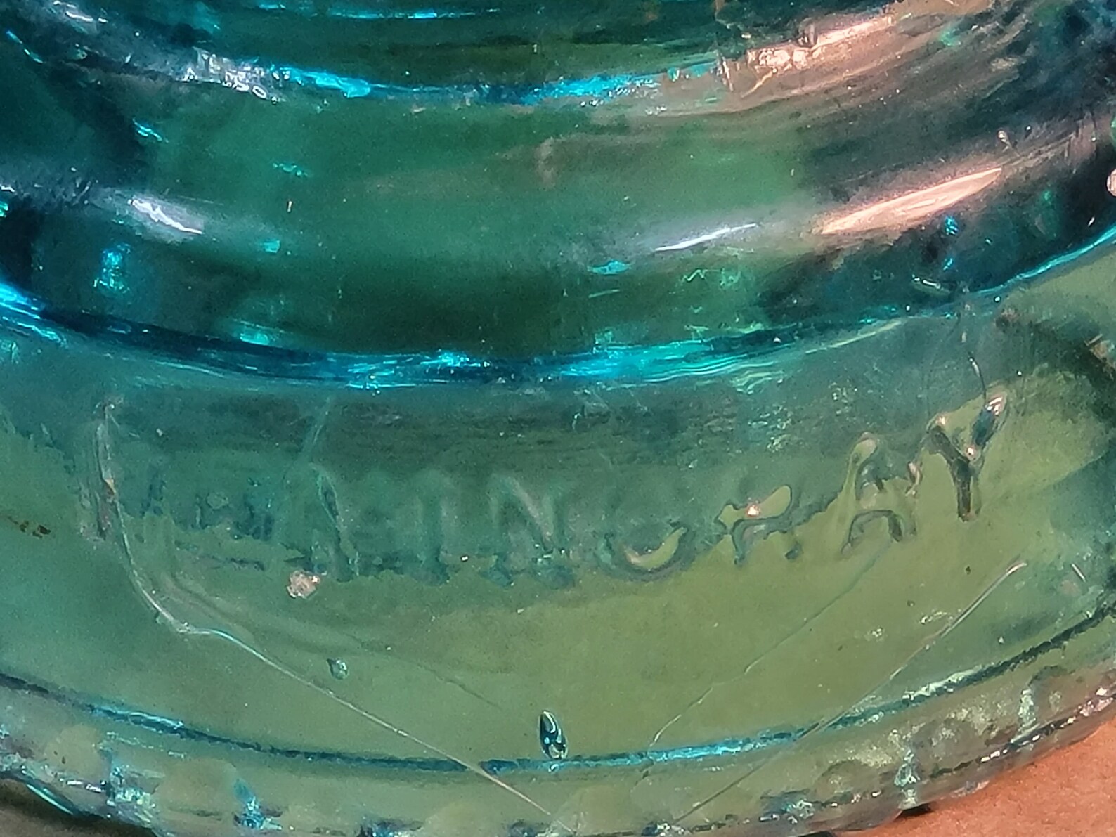 001 HEMINGRAY No. 19 Aqua Blue Glass Insulator 1880's - Etsy