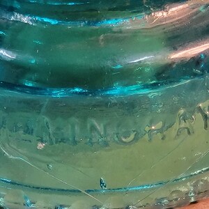 001 HEMINGRAY No. 19 Aqua Blue Glass Insulator 1880's - Etsy