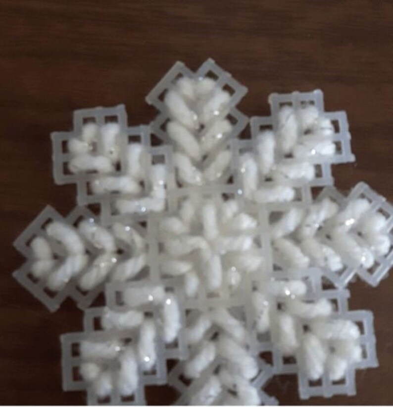 Layered Snowflake Plastic Canvas Cut Outs Plastic Canvas - Etsy