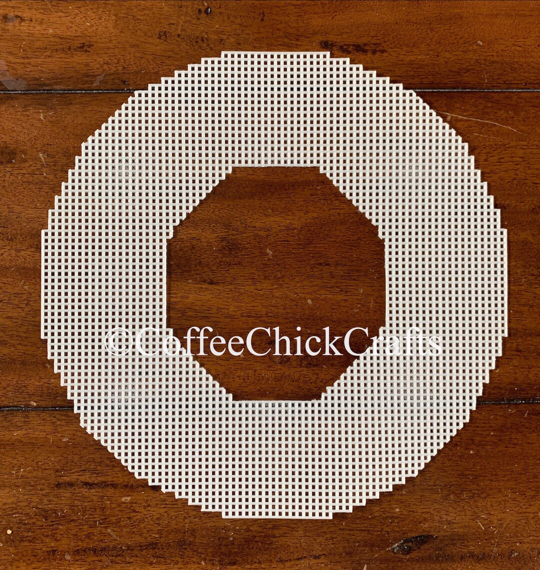 Large Plastic Canvas Wreath Cut Out, 10.5" - Etsy