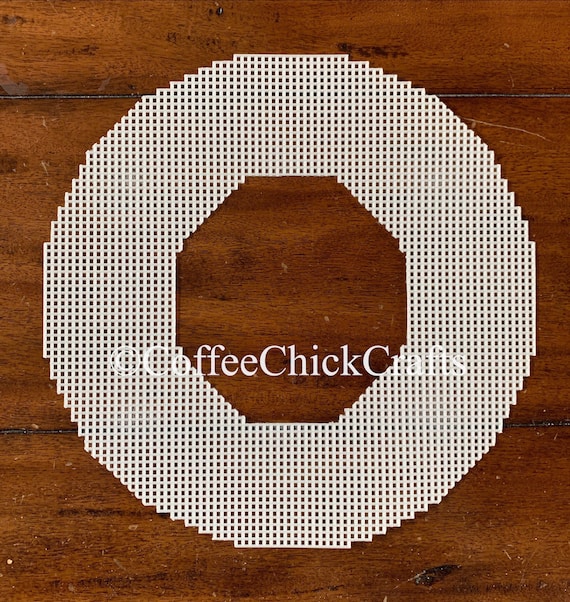 Large Wreath Plastic Canvas Cut Out 10.5 Plastic Canvas | Etsy