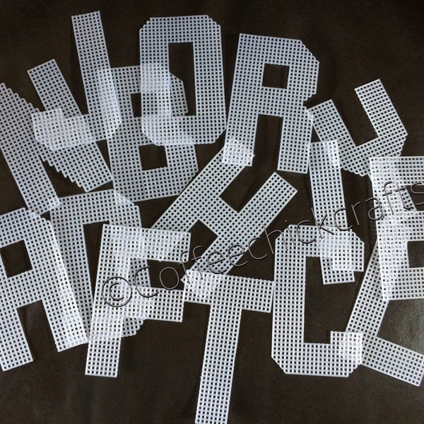 Plastic Canvas Alphabet Letters - Etsy