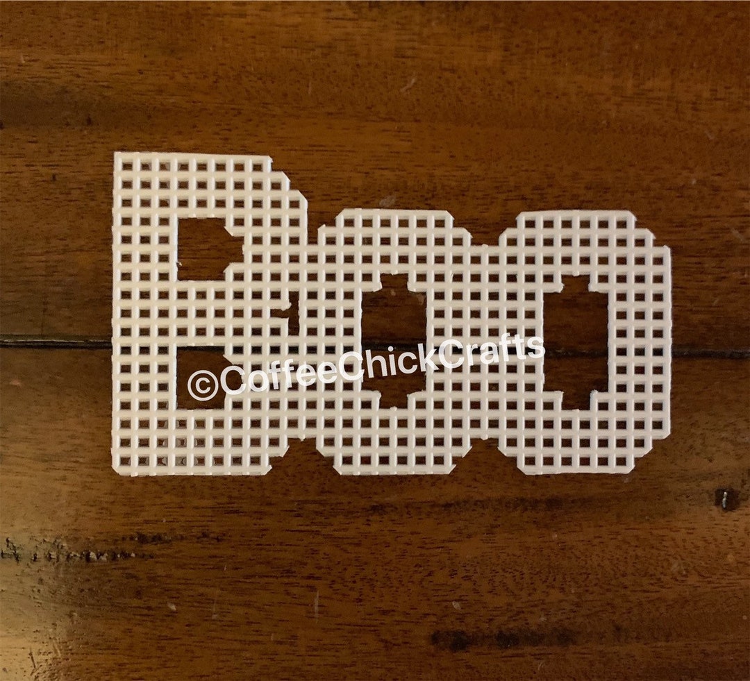 Plastic Canvas BOO Cut Outs Plastic Canvas for Needlepoint BOO ...