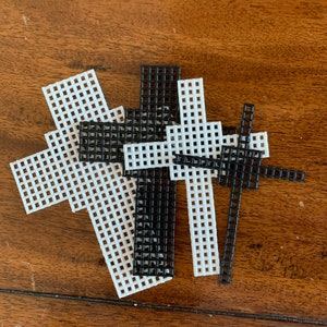 Plastic Canvas Stacking Cross Set of 4 Stacking Crosses Layered Plastic ...