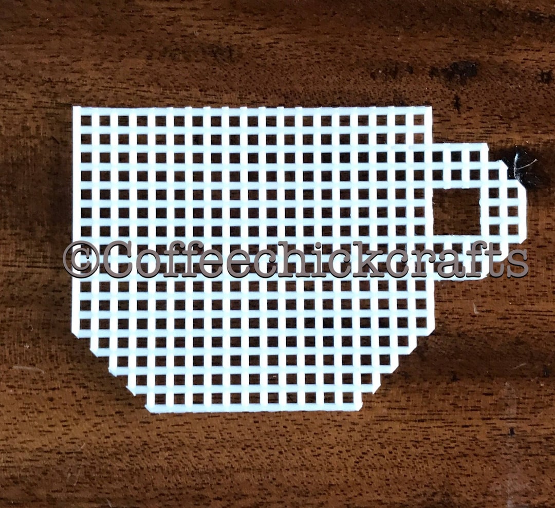 Cup Plastic Canvas Tea Cup Cut Out Plastic Canvas Needlepoint - Etsy