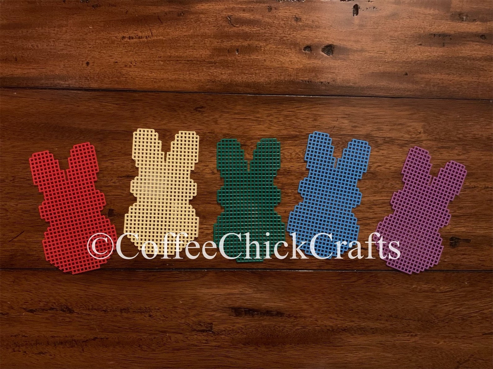 Peeps Bunny Rabbit Plastic Canvas Cut Outs Plastic Canvas - Etsy