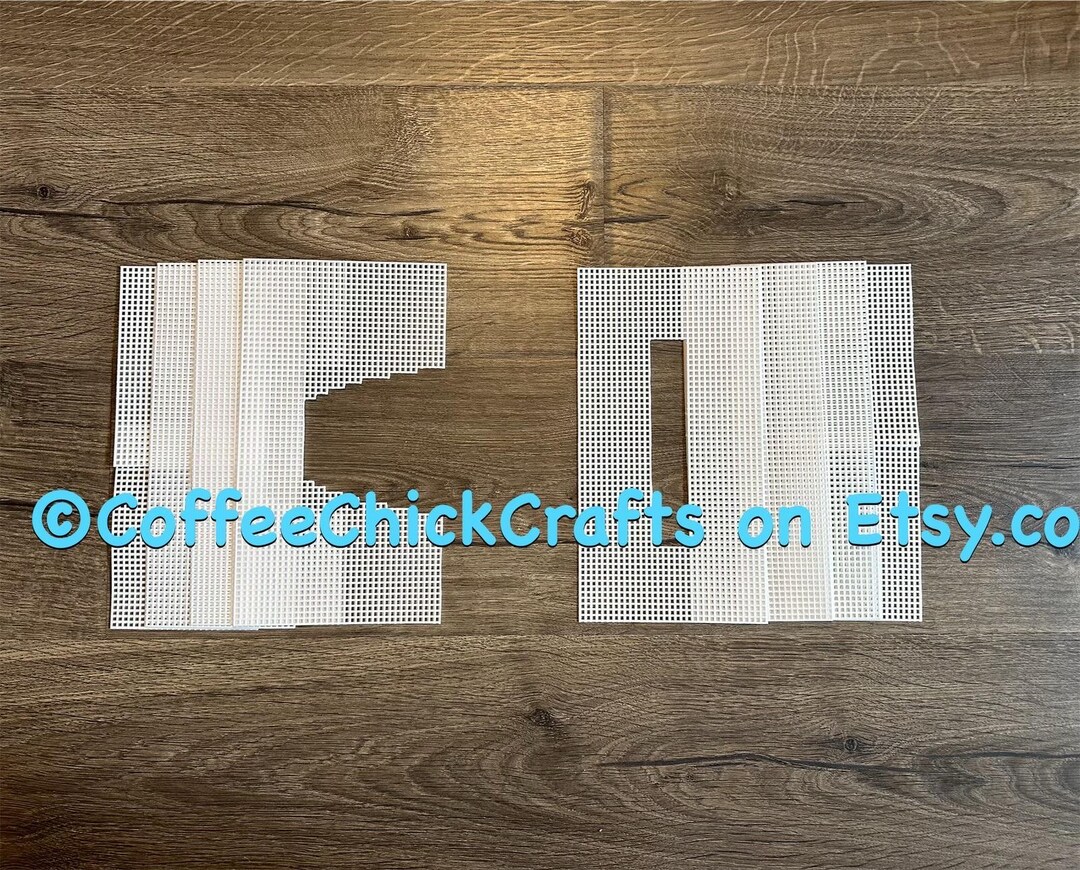 Long Tissue Box Cover Kit Plastic Canvas Cut Outs Plastic Canvas Tissue ...