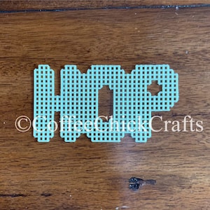 HOP Plastic Canvas Word HOP Plastic Canvas Easter Needlepoint Plastic ...
