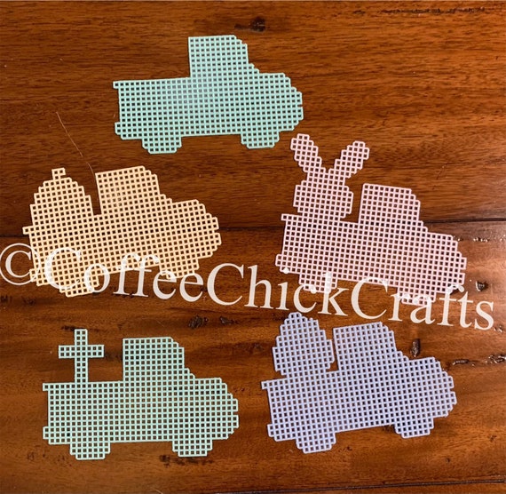 Easter Pick up Truck Plastic Canvas Truck Shape Cut Out - Etsy