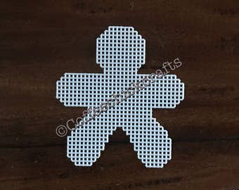 Large Plastic Canvas Gingerbread Man Cut Outs Plastic Canvas - Etsy