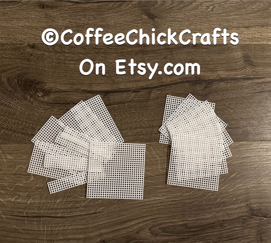 Coasters and Box With Cover Kit Plastic Canvas Cut Outs Plastic Canvas ...
