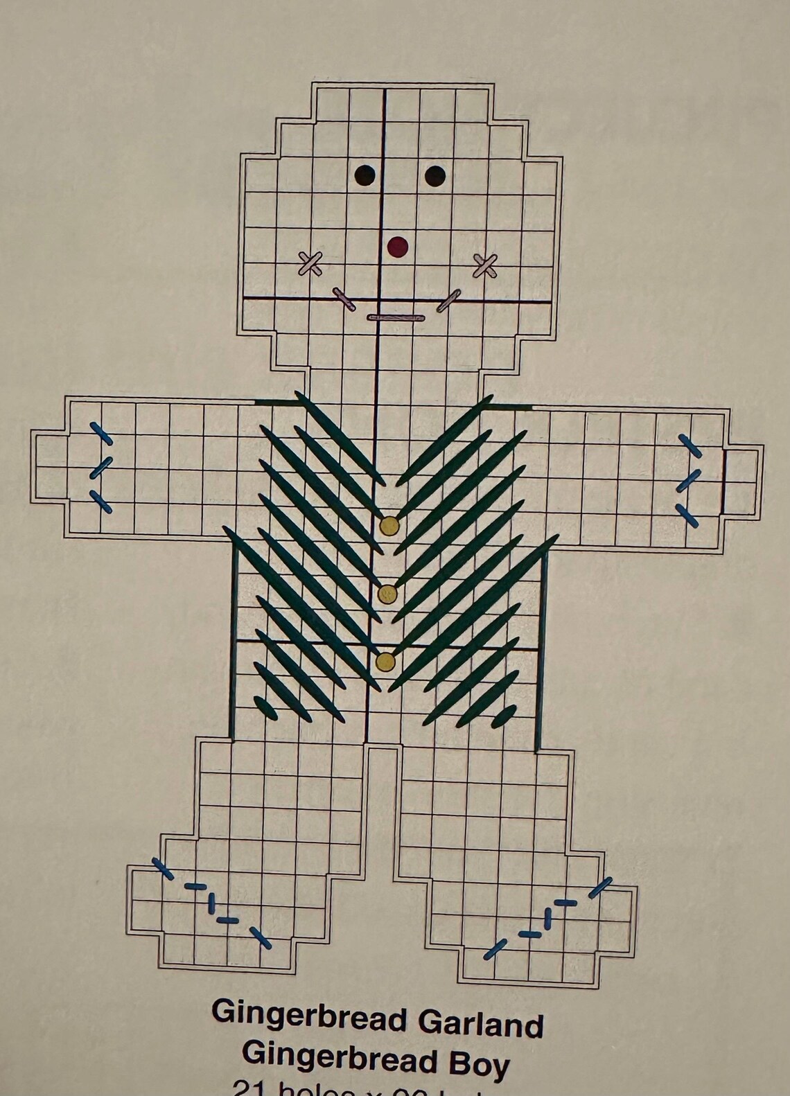 Gingerbread Plastic Canvas Man and Woman Cutout Shapes Needlepoint ...