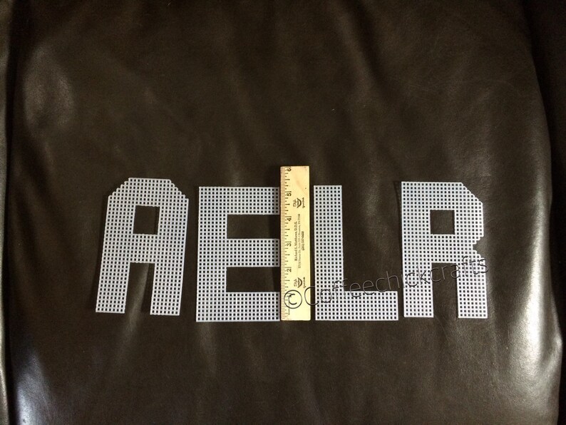 Plastic Canvas Uppercase Alphabet Letters, 5.25" Tall, Needlepoint ...