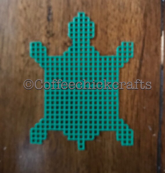 Plastic Canvas Turtle Cut Outs Plastic Canvas Sea Turtle for | Etsy
