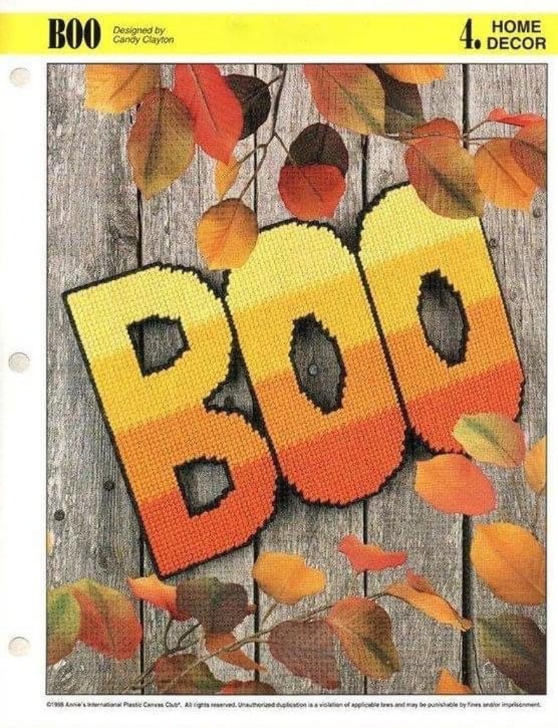 Large BOO Plastic Canvas BOO Cut Outs Plastic Canvas for - Etsy