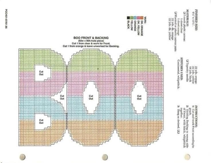 Large BOO Plastic Canvas BOO Cut Outs Plastic Canvas for - Etsy