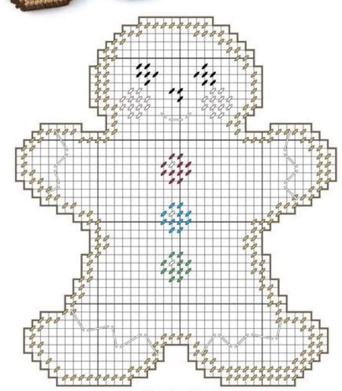 Large Plastic Canvas Gingerbread Man Cut Outs Plastic Canvas - Etsy