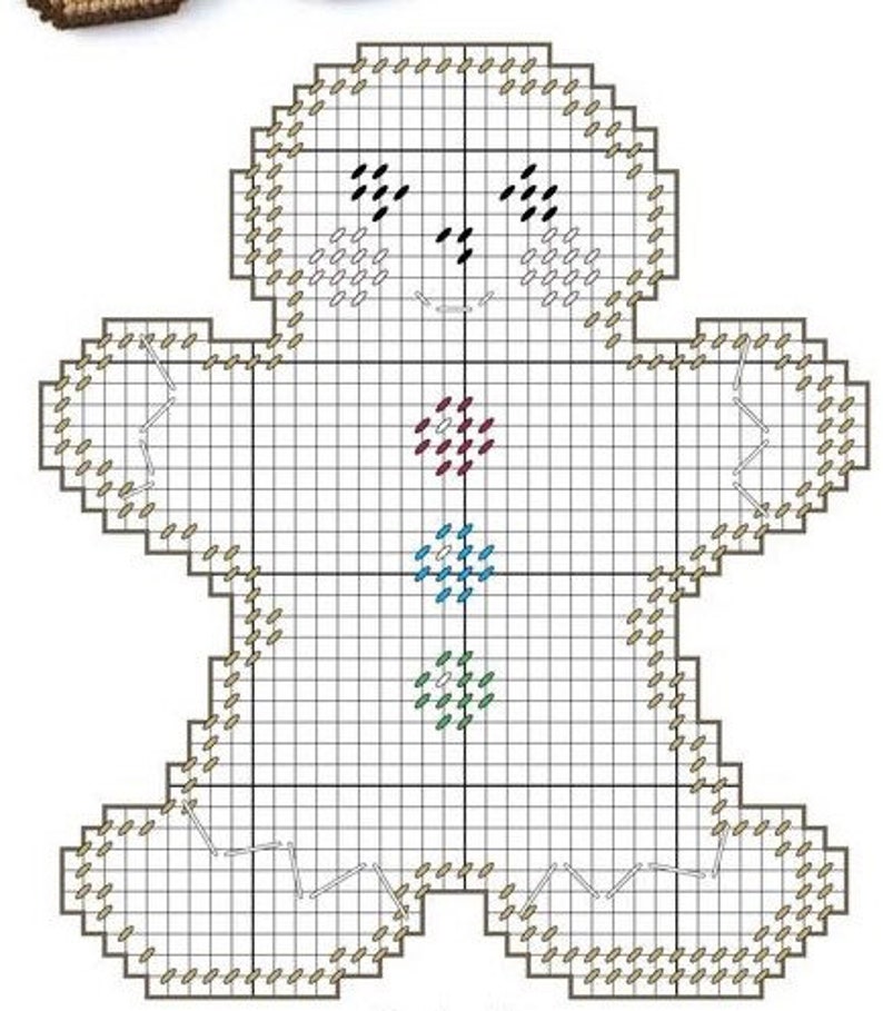 Large Plastic Canvas Gingerbread Man Cut Outs Plastic Canvas - Etsy