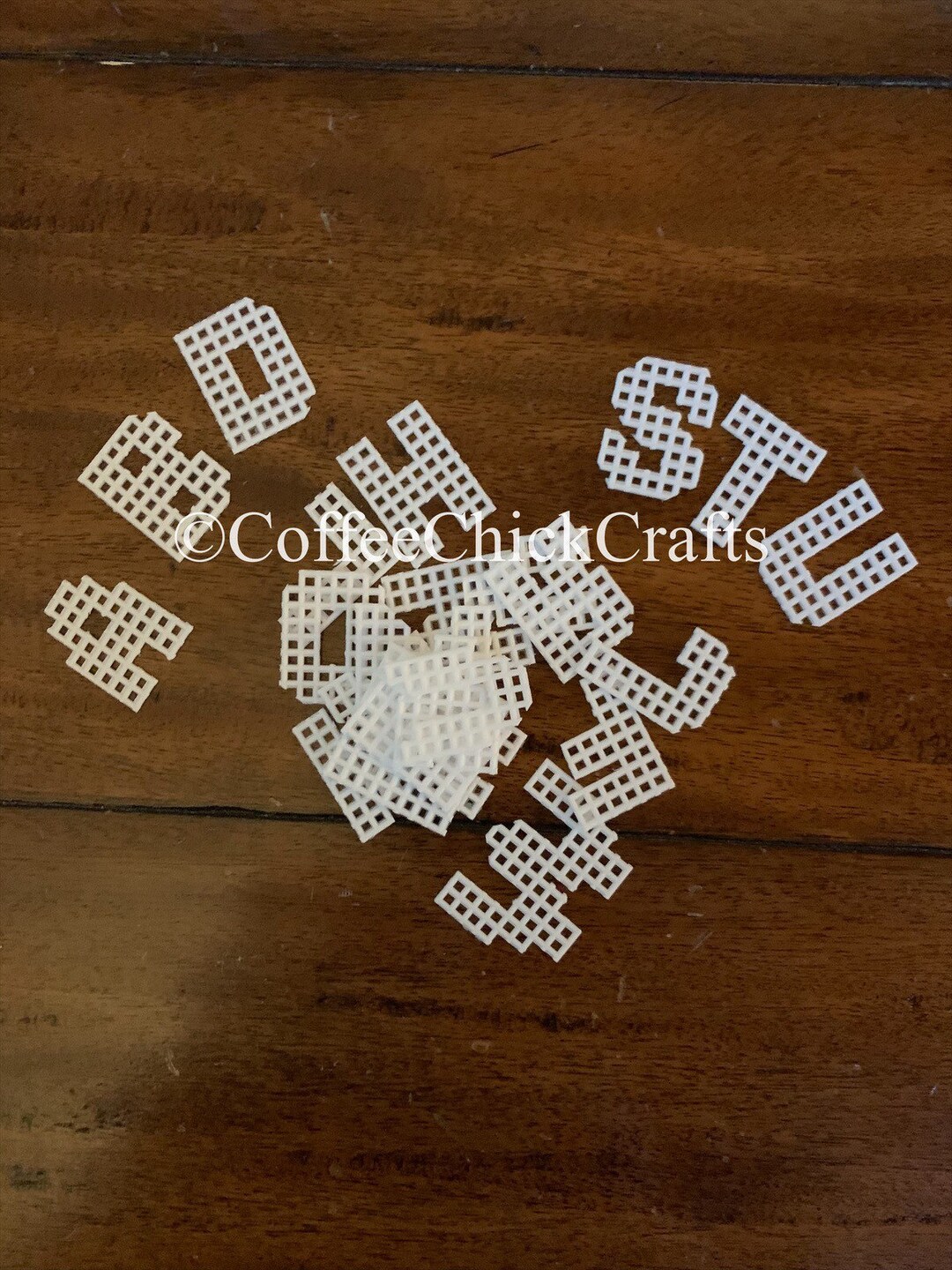 Plastic Canvas Uppercase Alphabet 1.25 Tall Plastic Canvas Letters ...