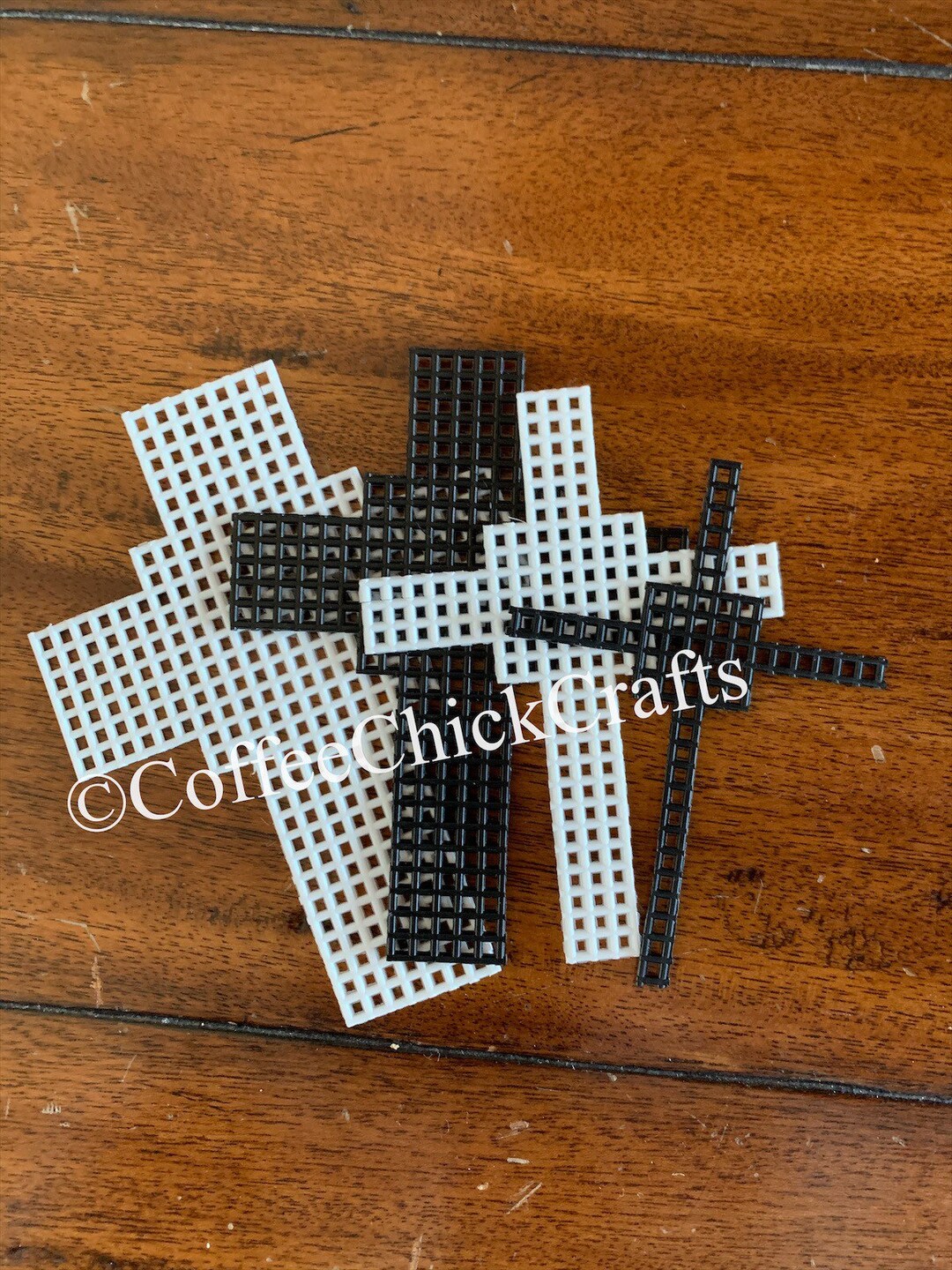 Stacking Cross Set of 4 Plastic Canvas Cur Out Shapes - Layered Cross ...