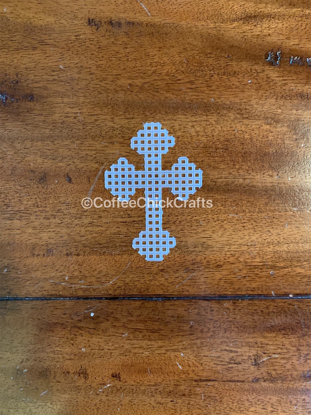 Ribbon Cross Plastic Canvas Small Cross Plastic Canvas Cross for ...