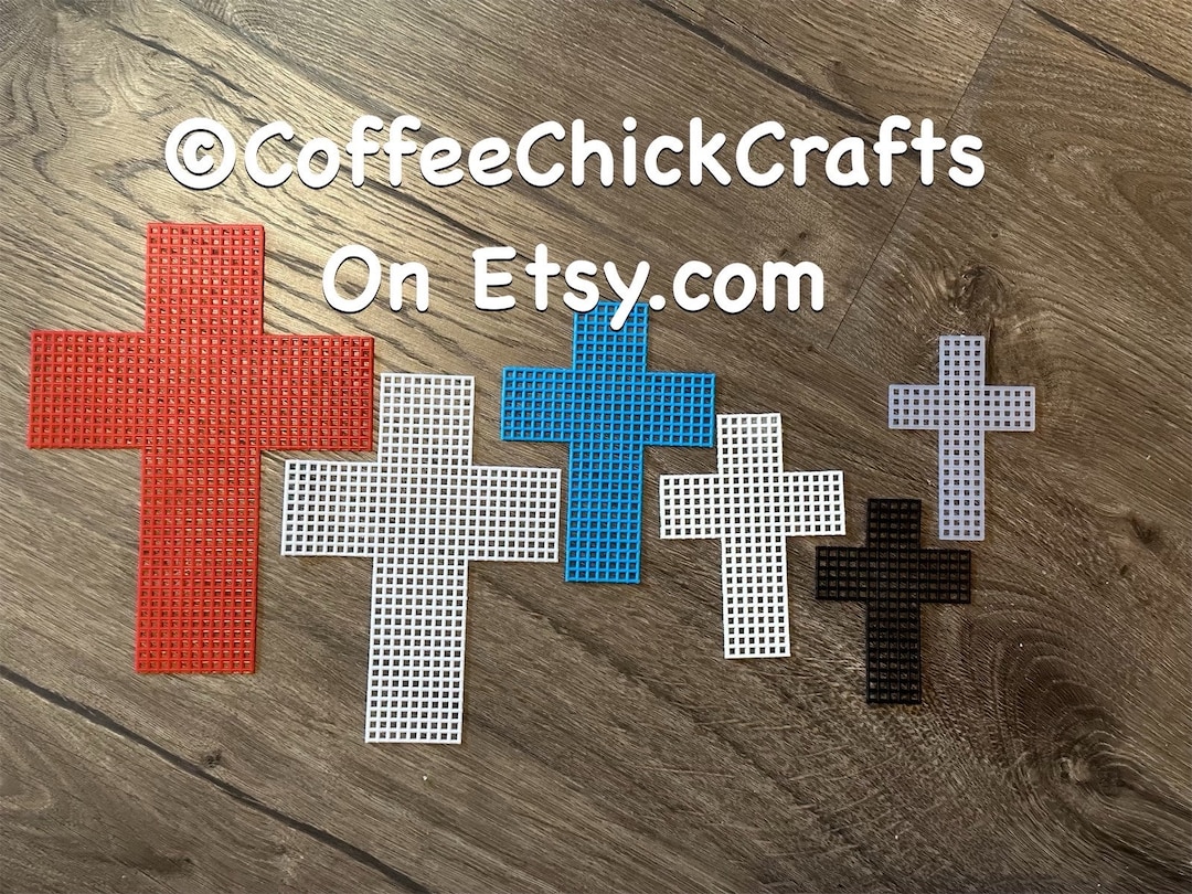 Cross Plastic Canvas Basic Cross Set Plastic Canvas Cross for ...
