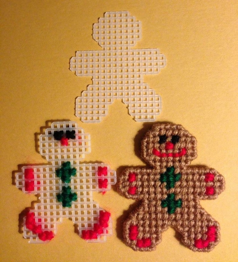Plastic Canvas Gingerbread Man Cut Outs Plastic Canvas for - Etsy