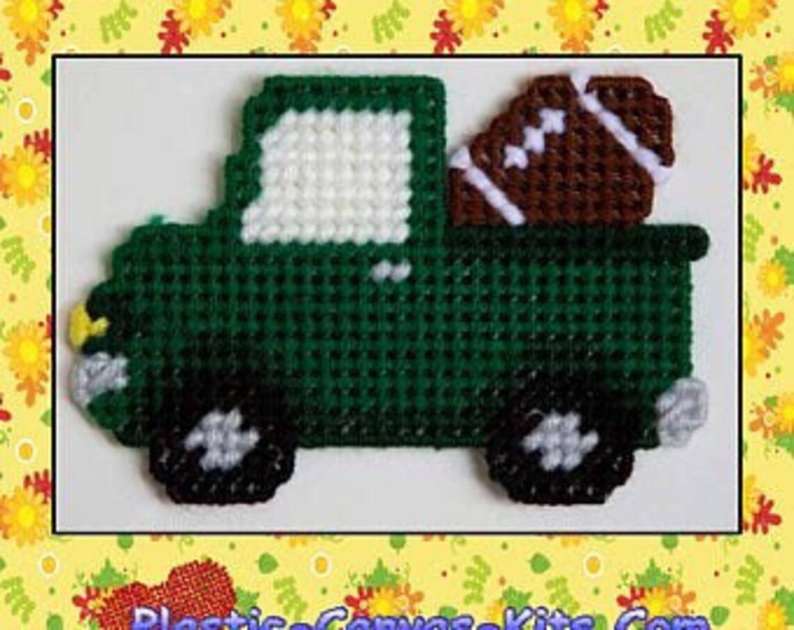 Fall Pick up Truck Plastic Canvas Truck Shape Cut Out Plastic - Etsy