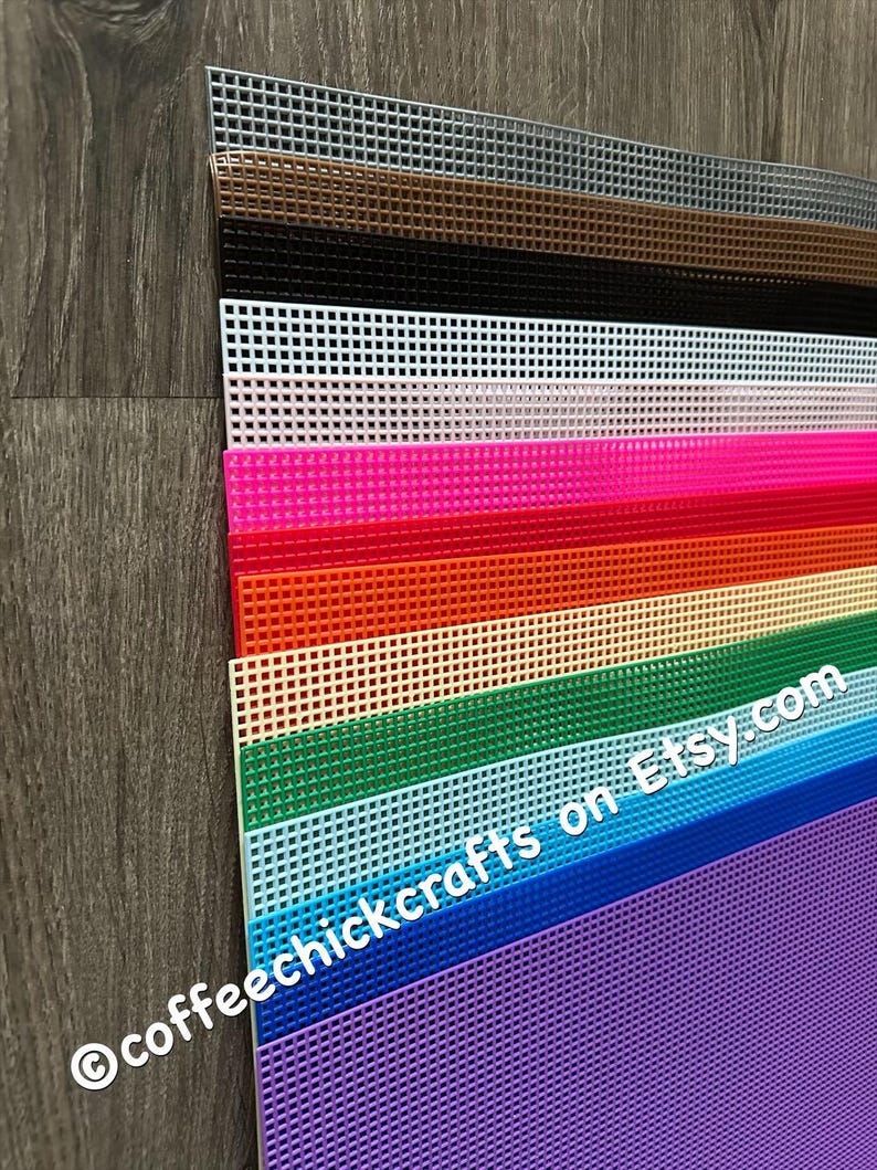 Full Sheet Plastic Canvas #7 Mesh Sheet - Your Choice of Colors - Etsy