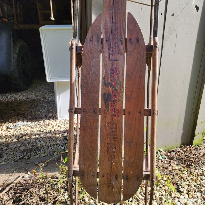 Flexible Flyer Vintage Sled No. 44 Airline Patrol S.L. Allen & Co ...