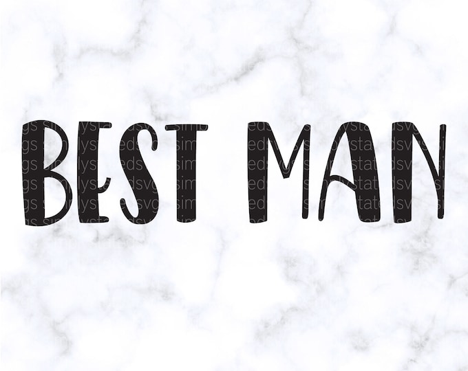 Best Man SVG, Bridal Party Shirt Iron on File, Best Man Cut File, DIY ...