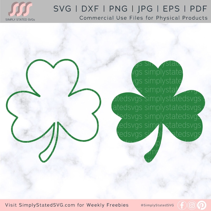 Shamrock Svg - Etsy