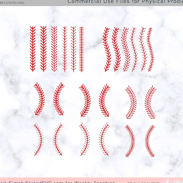 Softball Stitches - Etsy