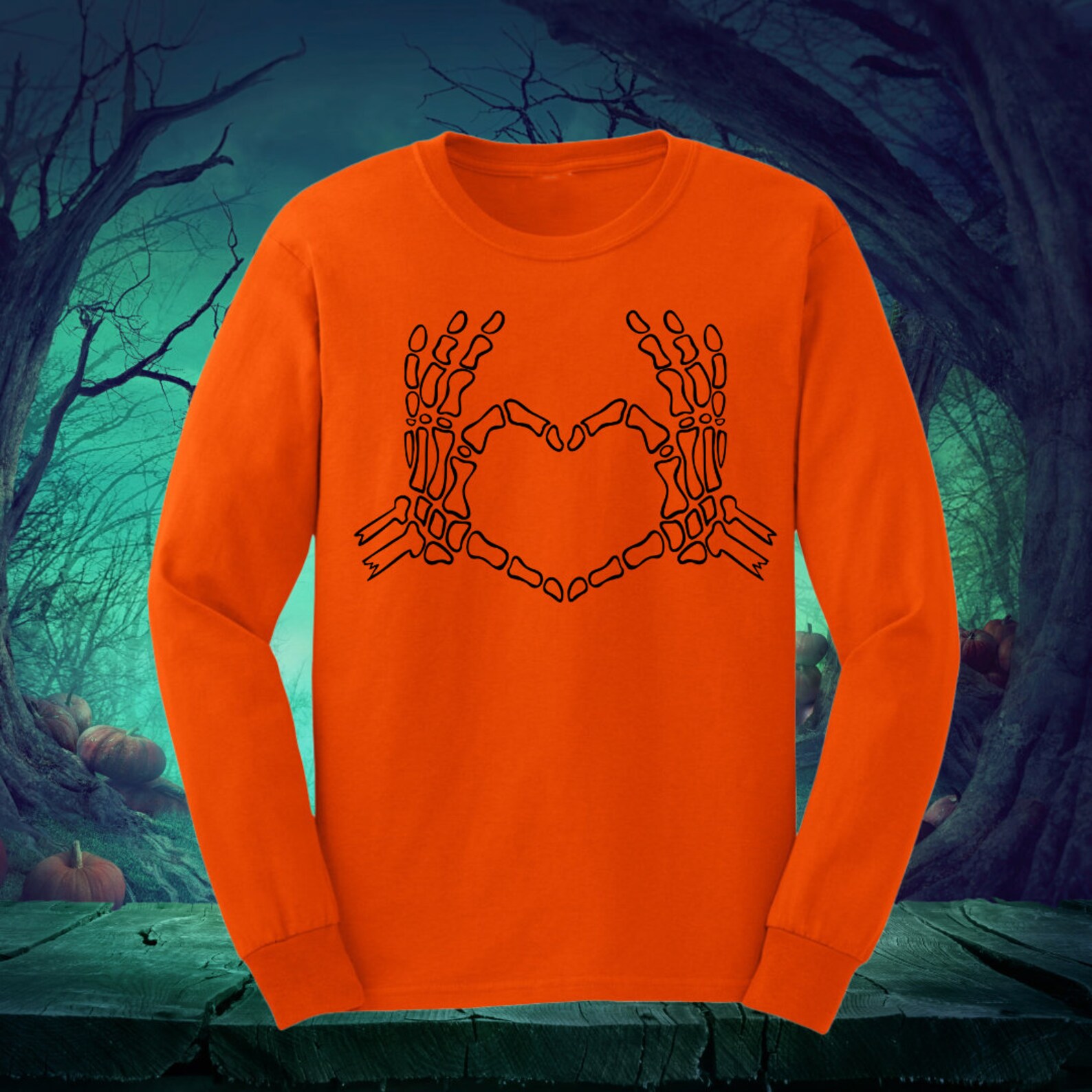 Skeleton Hand Heart SVG Skeleton Hand Heart Cut File Outline - Etsy