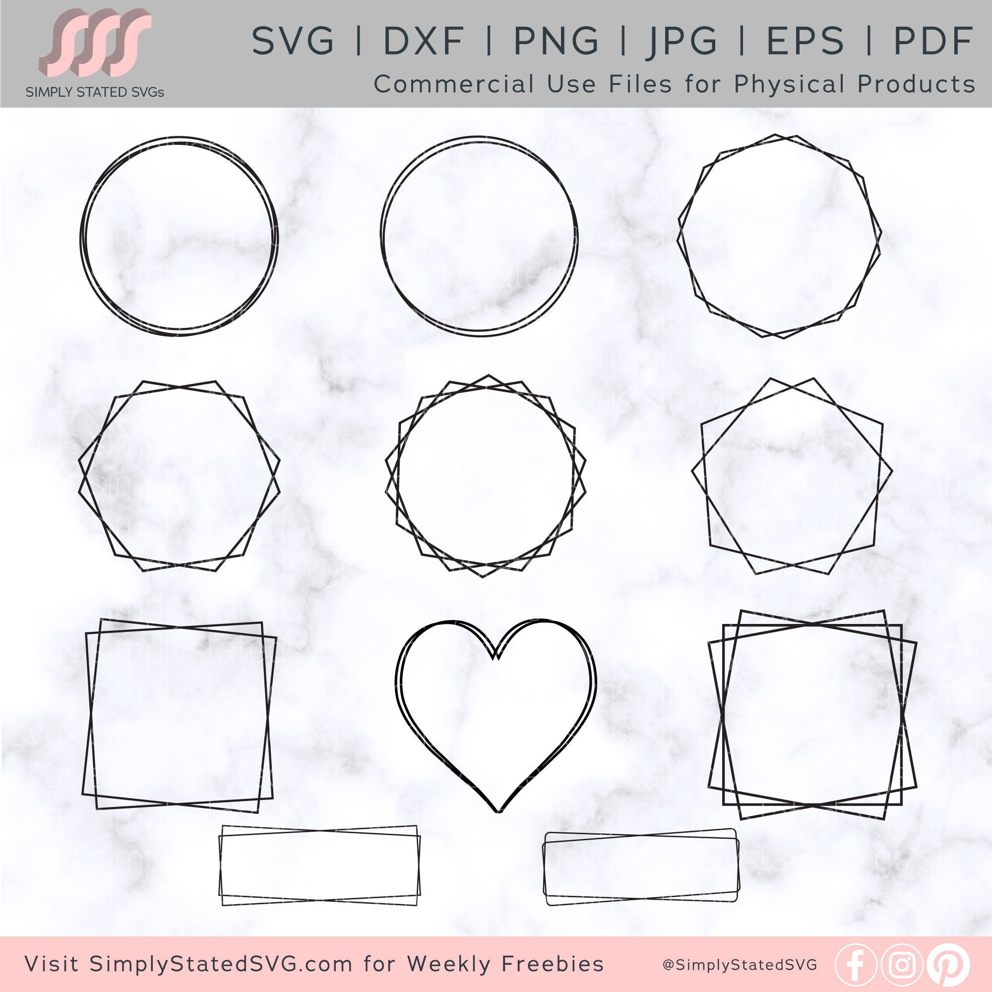 Frames SVG Bundle Frames SVG Frames SVG Bundle Frame Designs - Etsy Canada