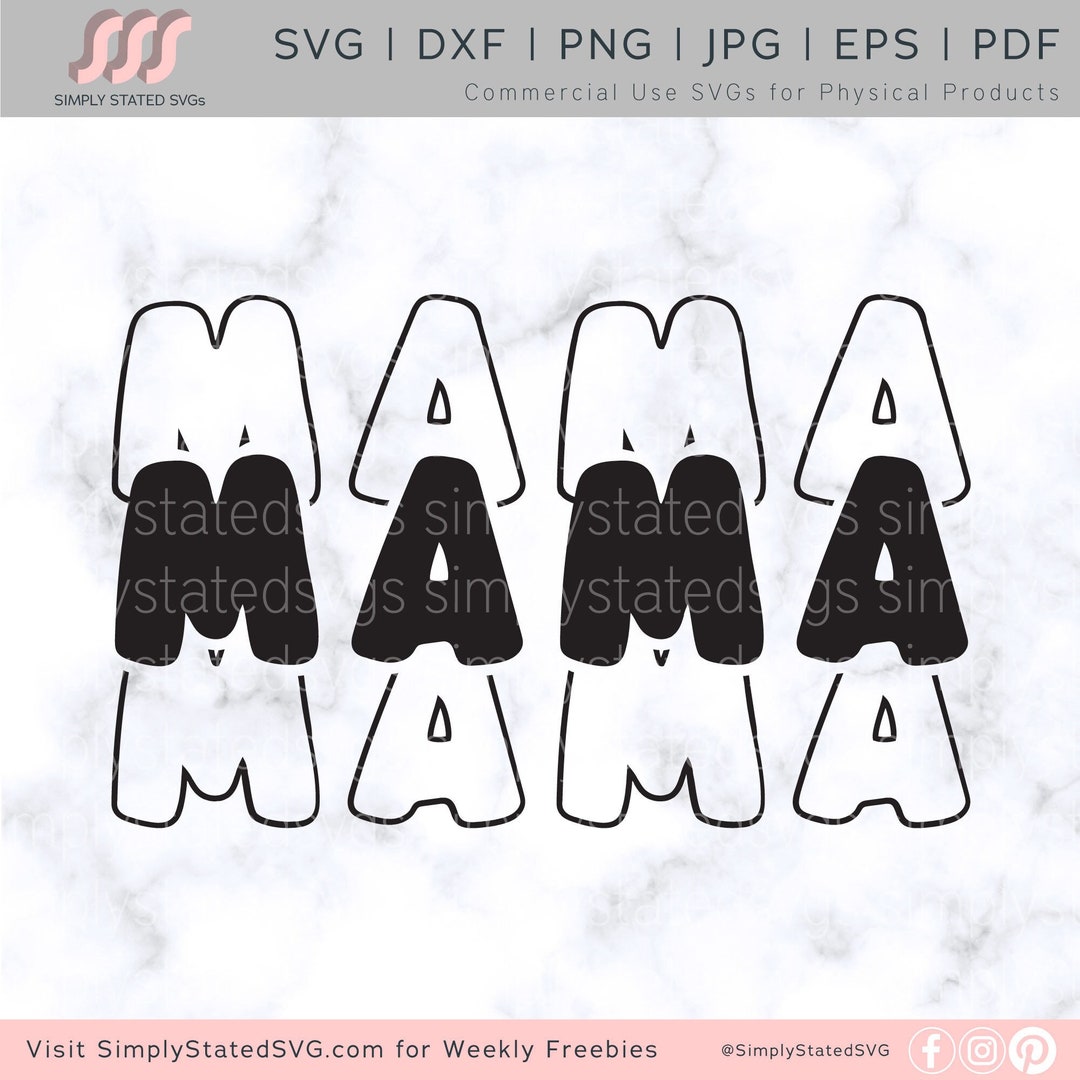 Mama SVG Mama Shirt SVG Retro Mama SVG Retro Mother's Day Svg Mama Gift ...