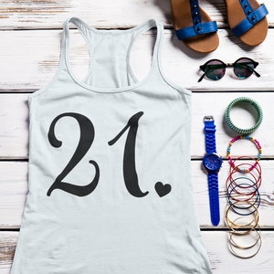 21 SVG 21 Heart SVG 21st Birthday SVG Birthday Girl Svg | Etsy