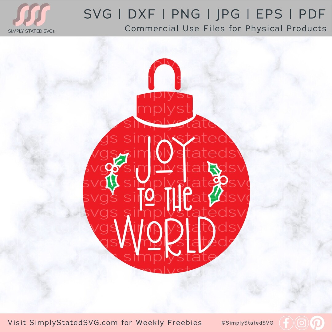 Joy to the World SVG Christmas Svg Holiday SVG Festive Png XMAS Svg ...