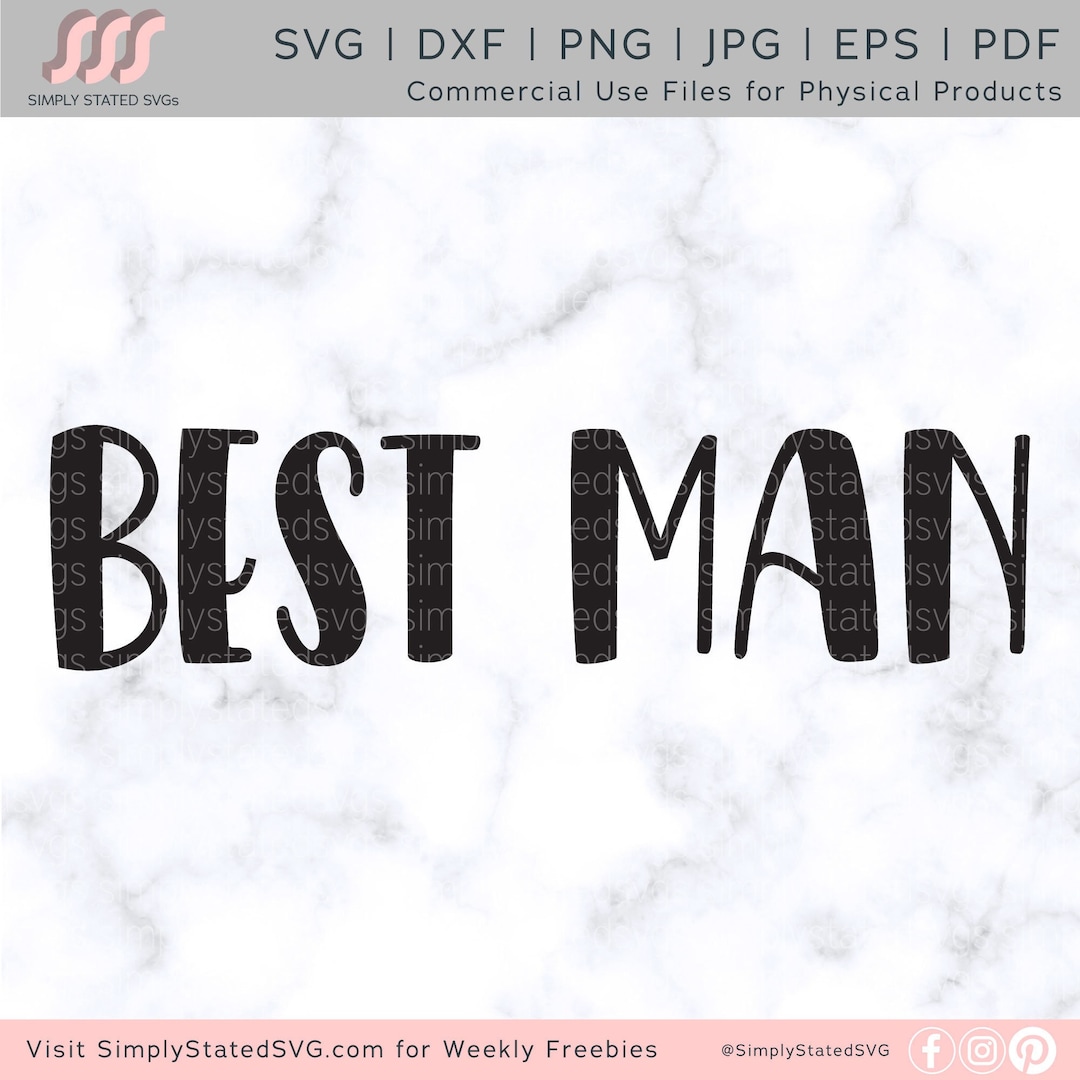 Best Man SVG Bridal Party SVG Best Man Proposal SVG Wedding Party Svg ...