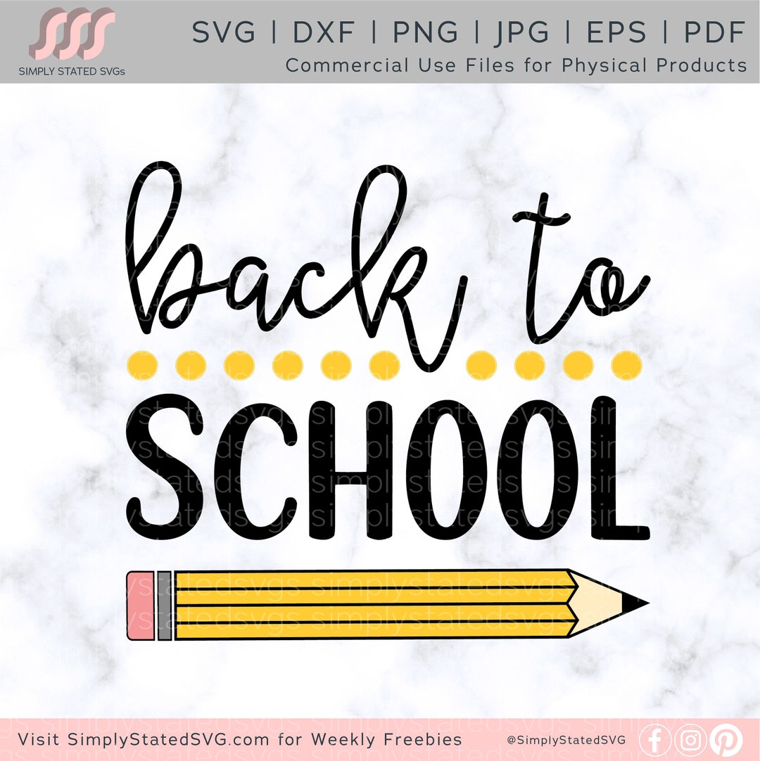 Back to School SVG Back to School PNG First Day of School SVG Back to ...