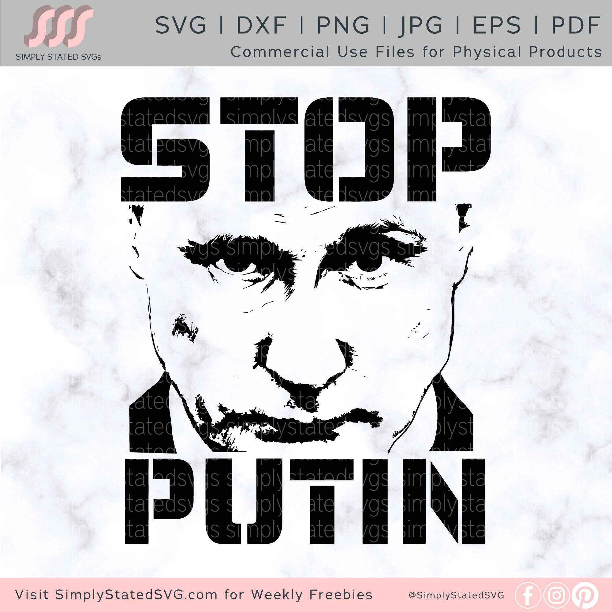 Stop Putin SVG Stop Putin T-shirt SVG Stand With Ukraine SVG - Etsy Canada
