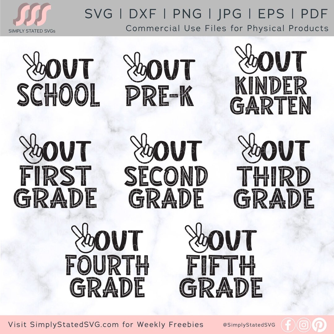 Peace Out School SVG Bundle Peace Out SVG Peace Out SVG Bundle Peace ...