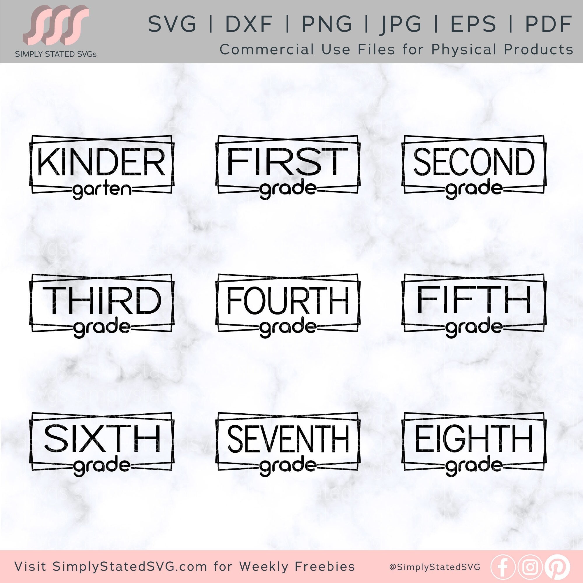 School SVG Bundle Grade Level SVG Bundle Back to School SVG - Etsy Canada