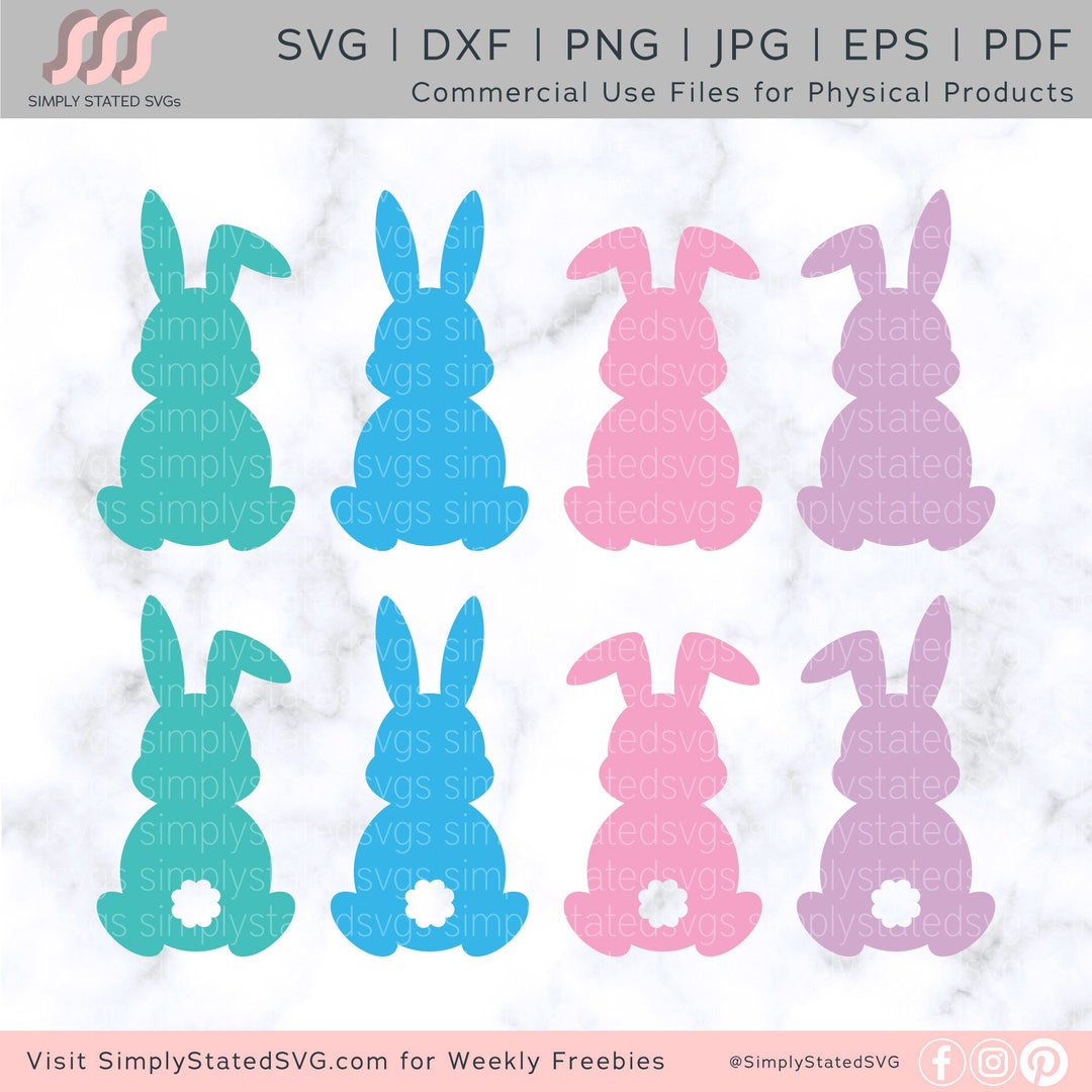 Bunny SVG, Bunnies SVG Bundle, Easter Bunny SVG Bundle, Bunny Tail Svg ...