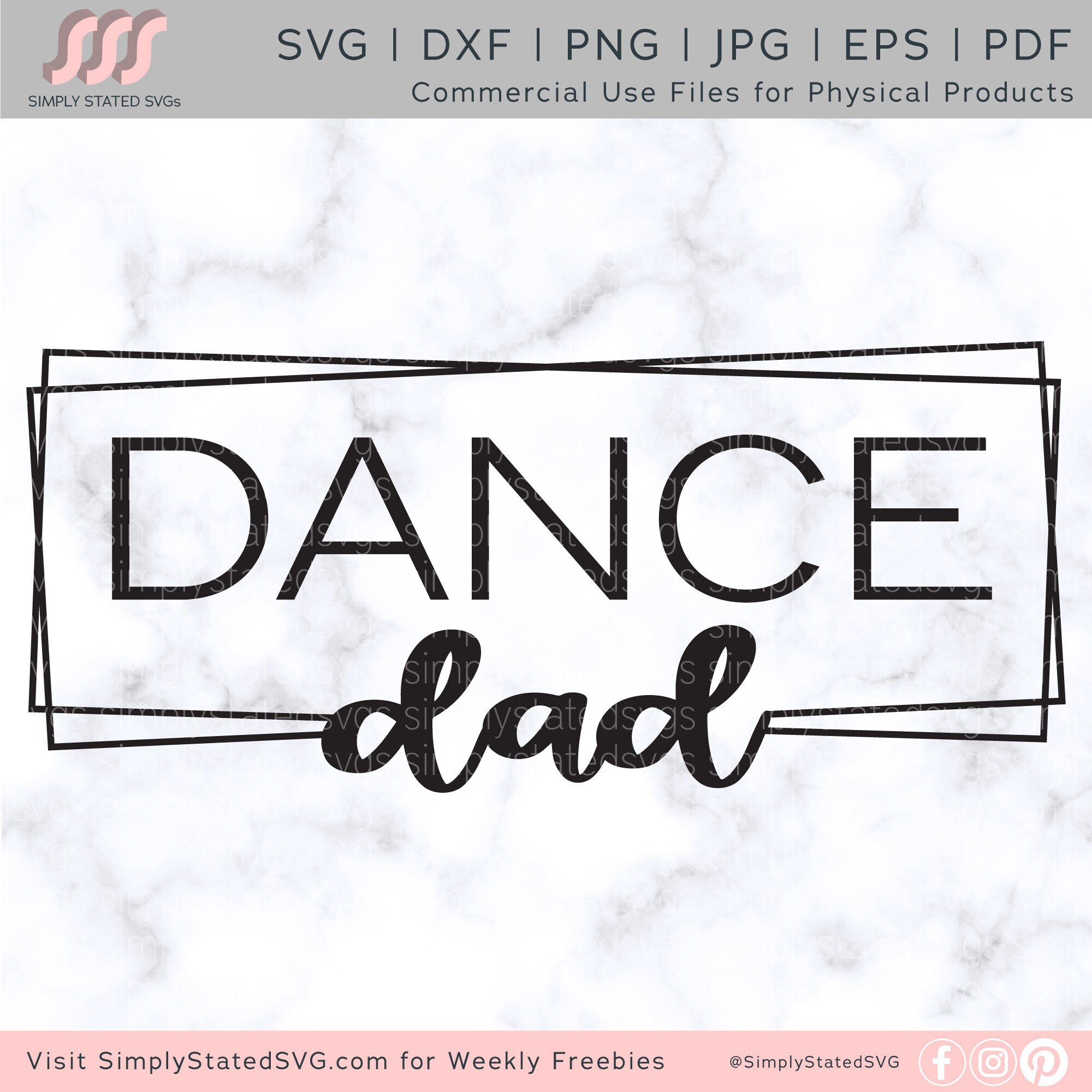 Dance Dad SVG Dance SVG Gift for Dad SVG Dance Dad Tee Svg - Etsy