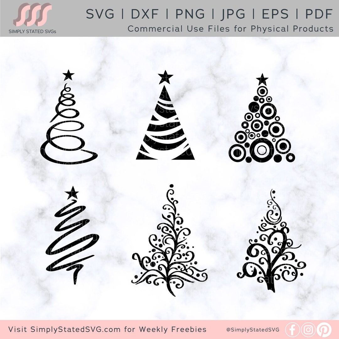 Christmas Tree SVG Bundle Christmas SVG Bundle Christmas Trees Svg ...