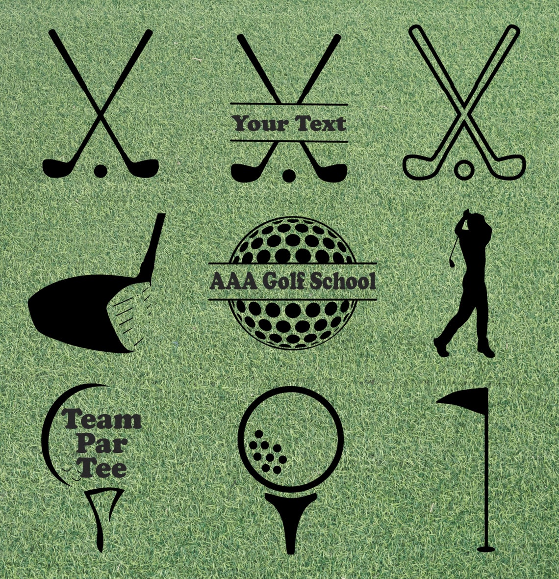 Golf SVG Bundle Golf Name SVG Golf Ball and Tee SVG Golfer Svg - Etsy