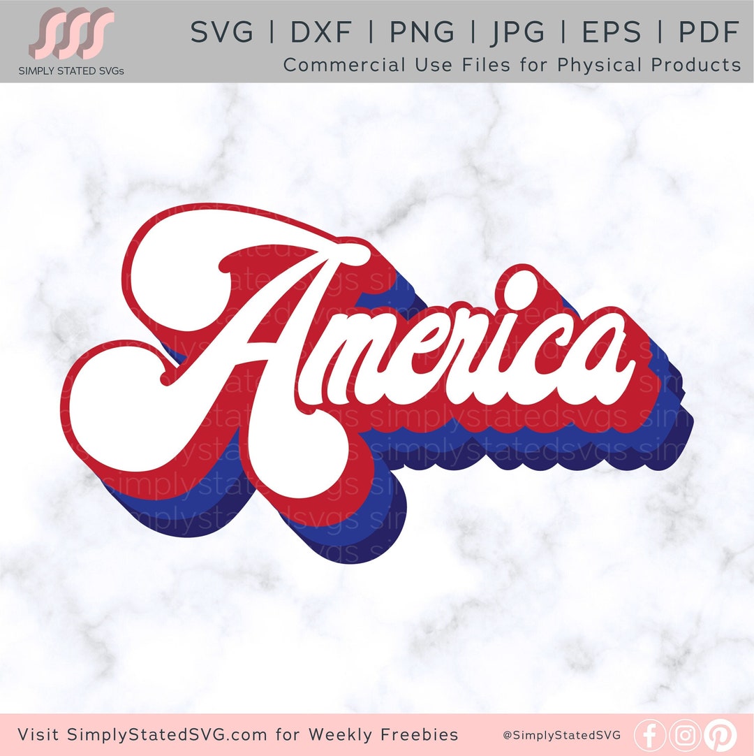 America SVG Patriotic SVG 4th of July Png Independence Day Svg Memorial ...