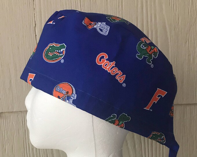 University of Florida Scrub Cap- Logos on Blue - Surgical Surgery OR ...