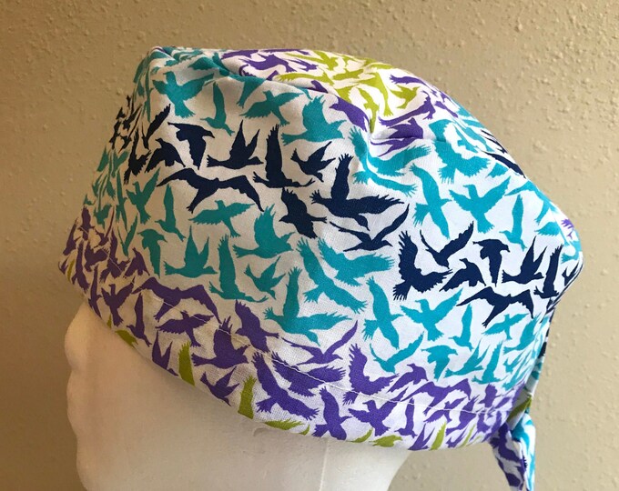 Lots of Birds Scrub Cap - Surgery Cap - Scrub Caps Hat - Surgical Cap ...